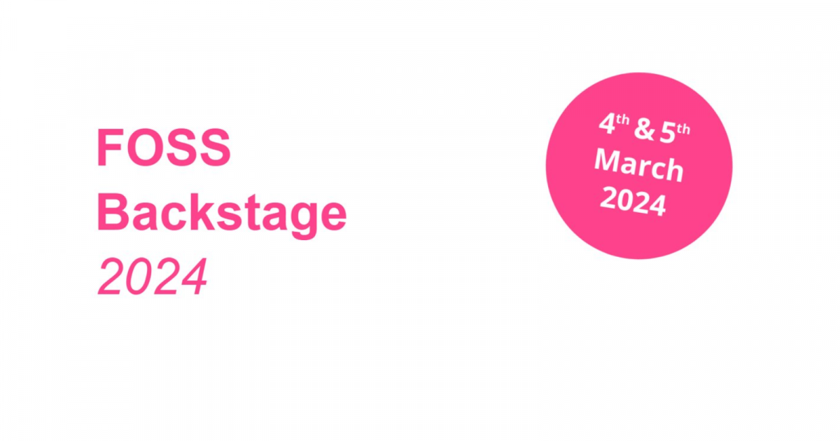 OpenTalk presentation at FOSS Backstage | OpenTalk